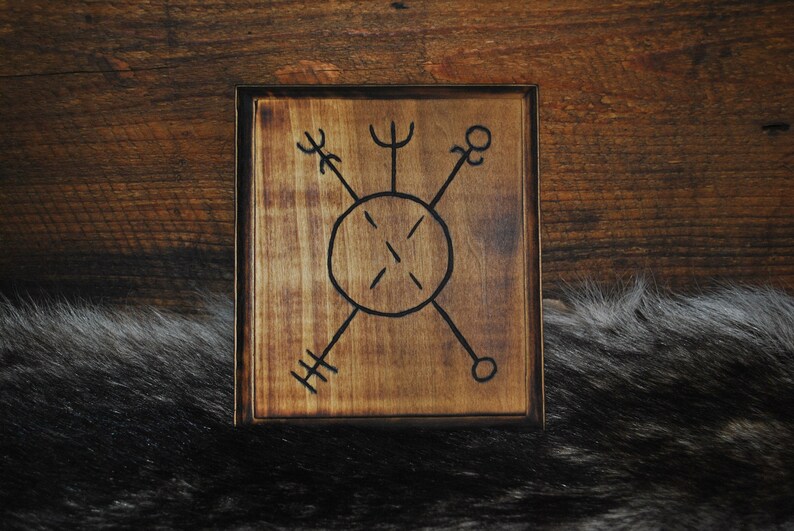 Return to sender Icelandic magic stave Rune decor Viking | Etsy