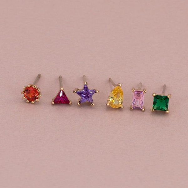 Everyday Set of Stud Earrings - Etsy