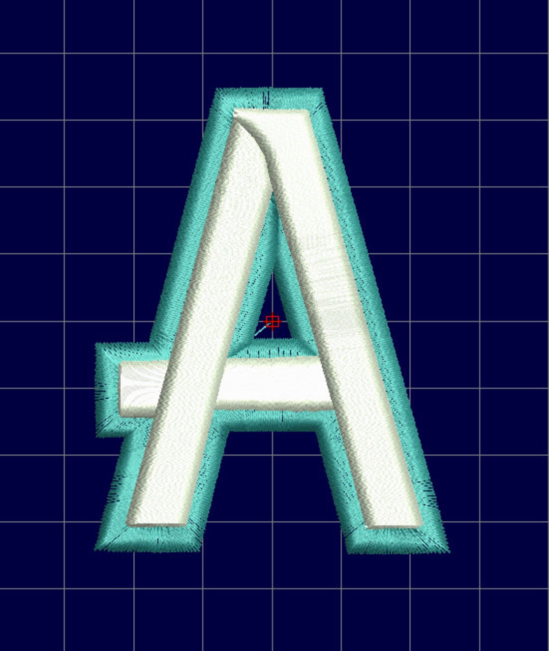 Block A 3D Puff Embroidery Logo - 3 Sizes (6 Formats) Ideal for Caps ...