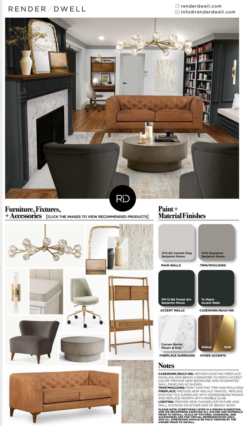 Interior Design Package | Free Revision Included | Modern Farmhouse ...