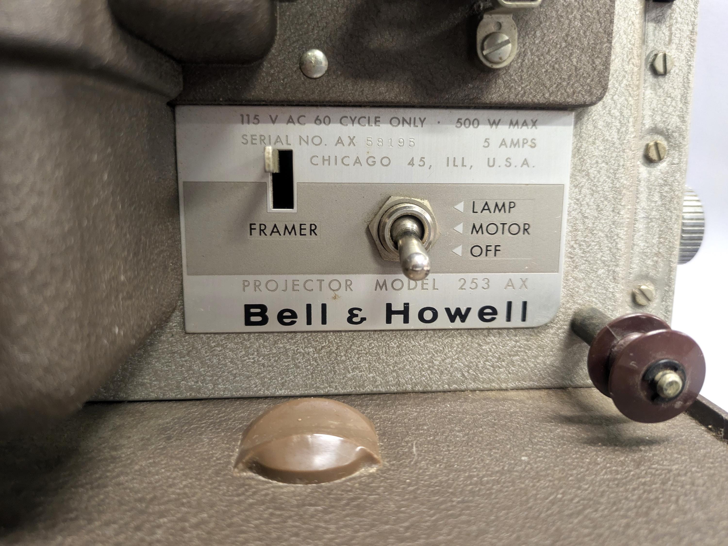 Bell & Howell Movie Projector - Super 8mm #253 Film Projector - Etsy