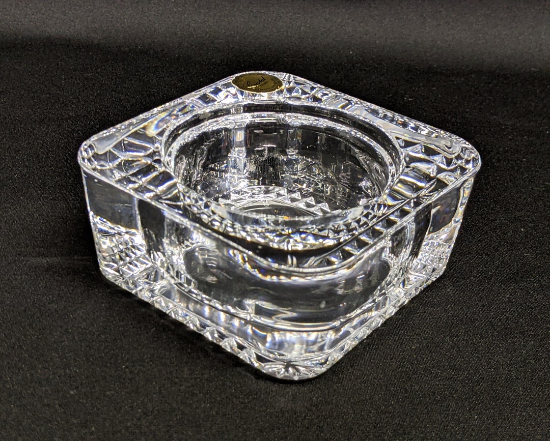 French Crystal Trinket Dish - Cristal D'arques Jewelry Tray - Etsy