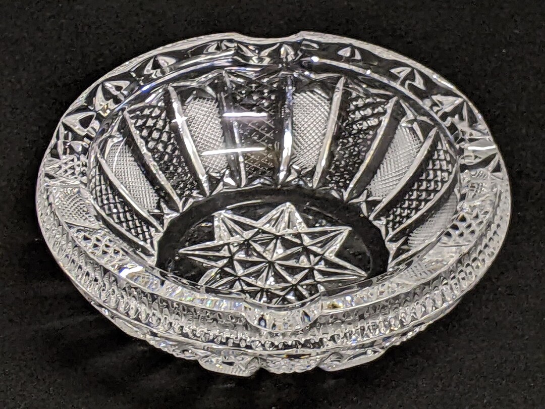 American Brilliant Cut Glass Ashtray - Libbey Isabella Ashtray - Etsy