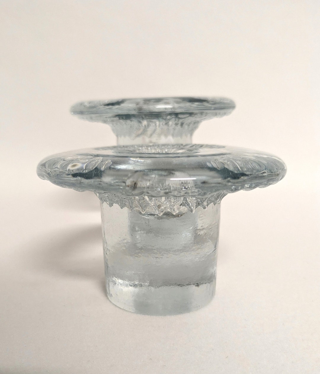 Blenko Mushroom Candle Holders - Art Glass Candlesticks - Etsy