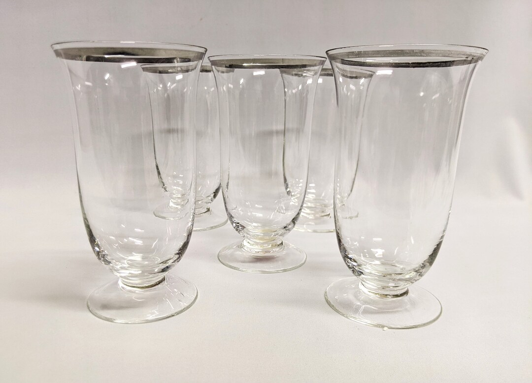Mid-century Crystal Parfait Glasses - Japanese Glassware - Etsy