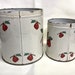 Vintage Farmhouse Canisters 1950s Metal Apple Canister - Etsy