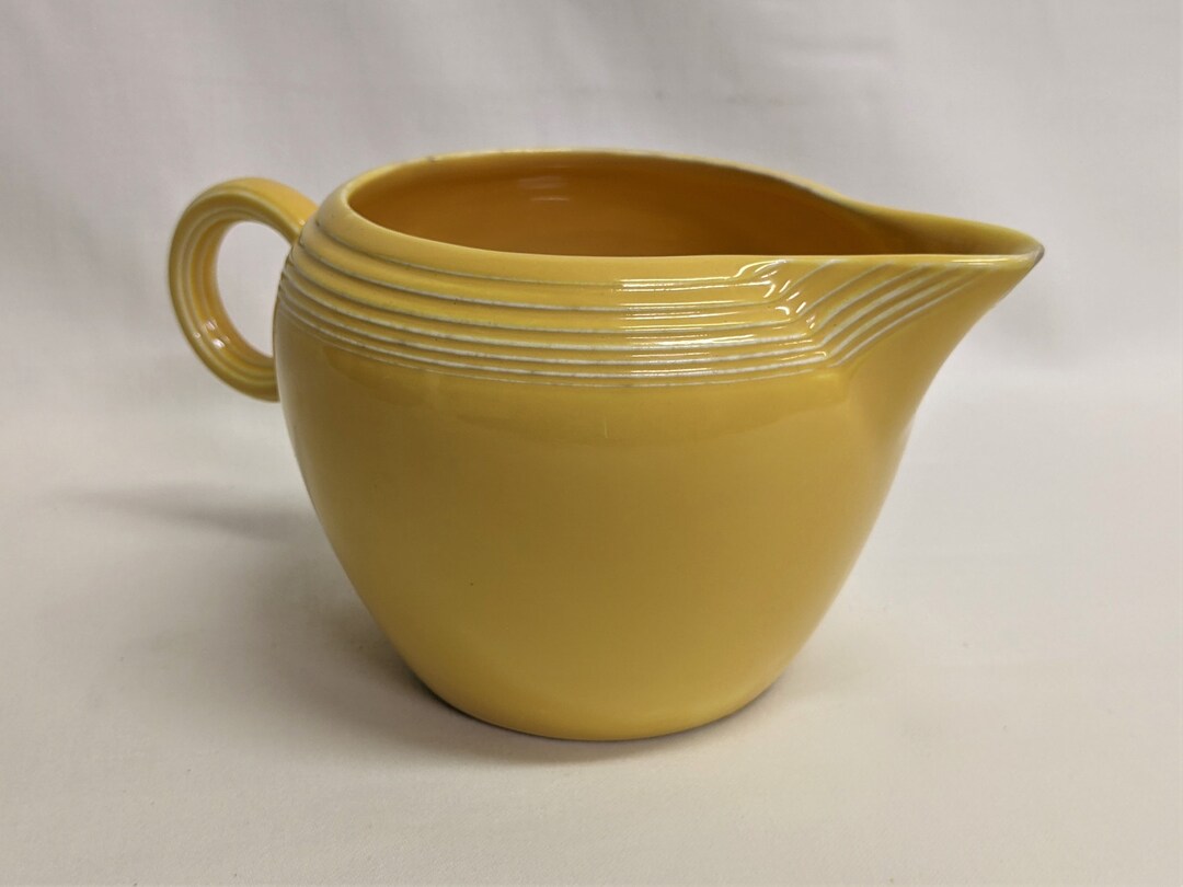 Fiestaware Original 2-pint Yellow Ceramic Water Jug - Etsy