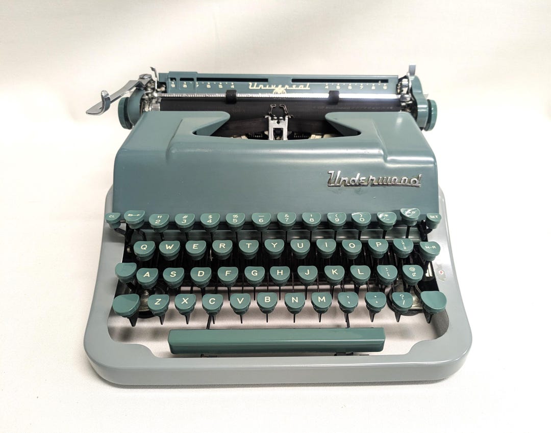 Underwood Quiet Tab Typewriter - 1950s Underwood Universal - Etsy