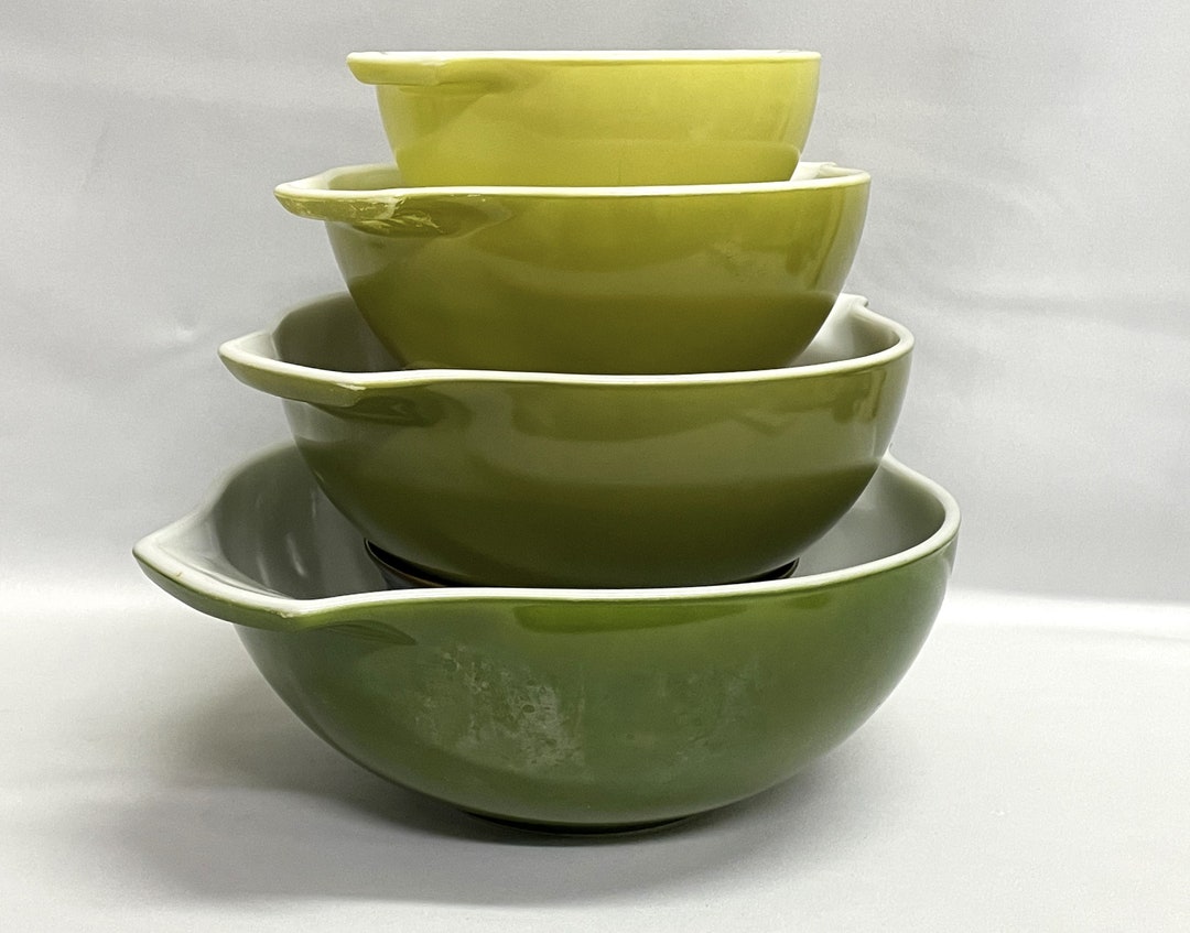 Pyrex Green Cinderella Mixing Bowls Vintage Pyrex Verde Bowl - Etsy