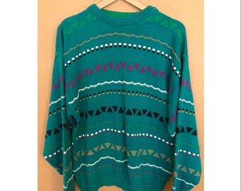 Turquoise sweater | Etsy