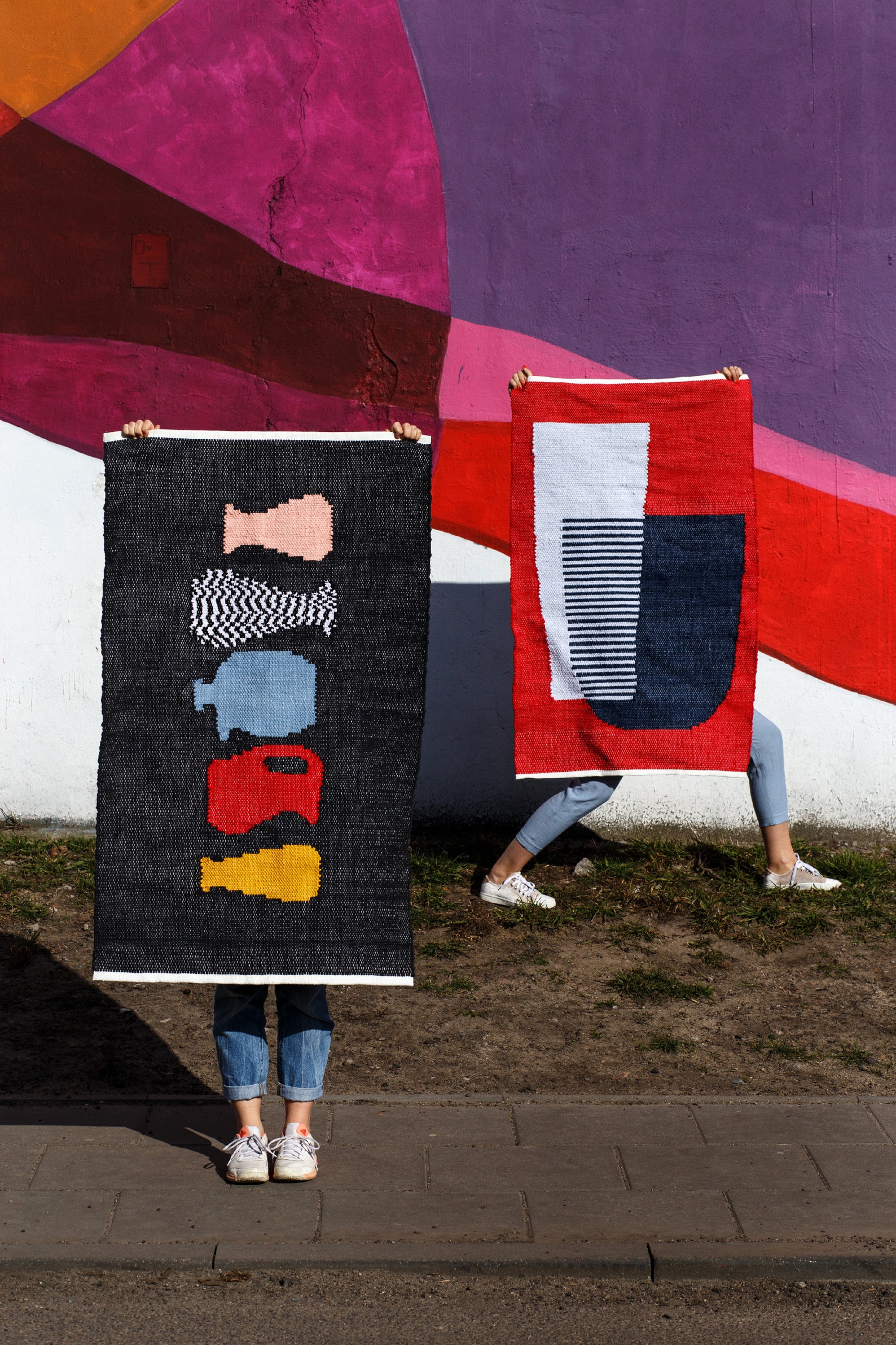 JUGS Handwoven Cotton Rug Wall Rug Wall Textile Weaving | Etsy