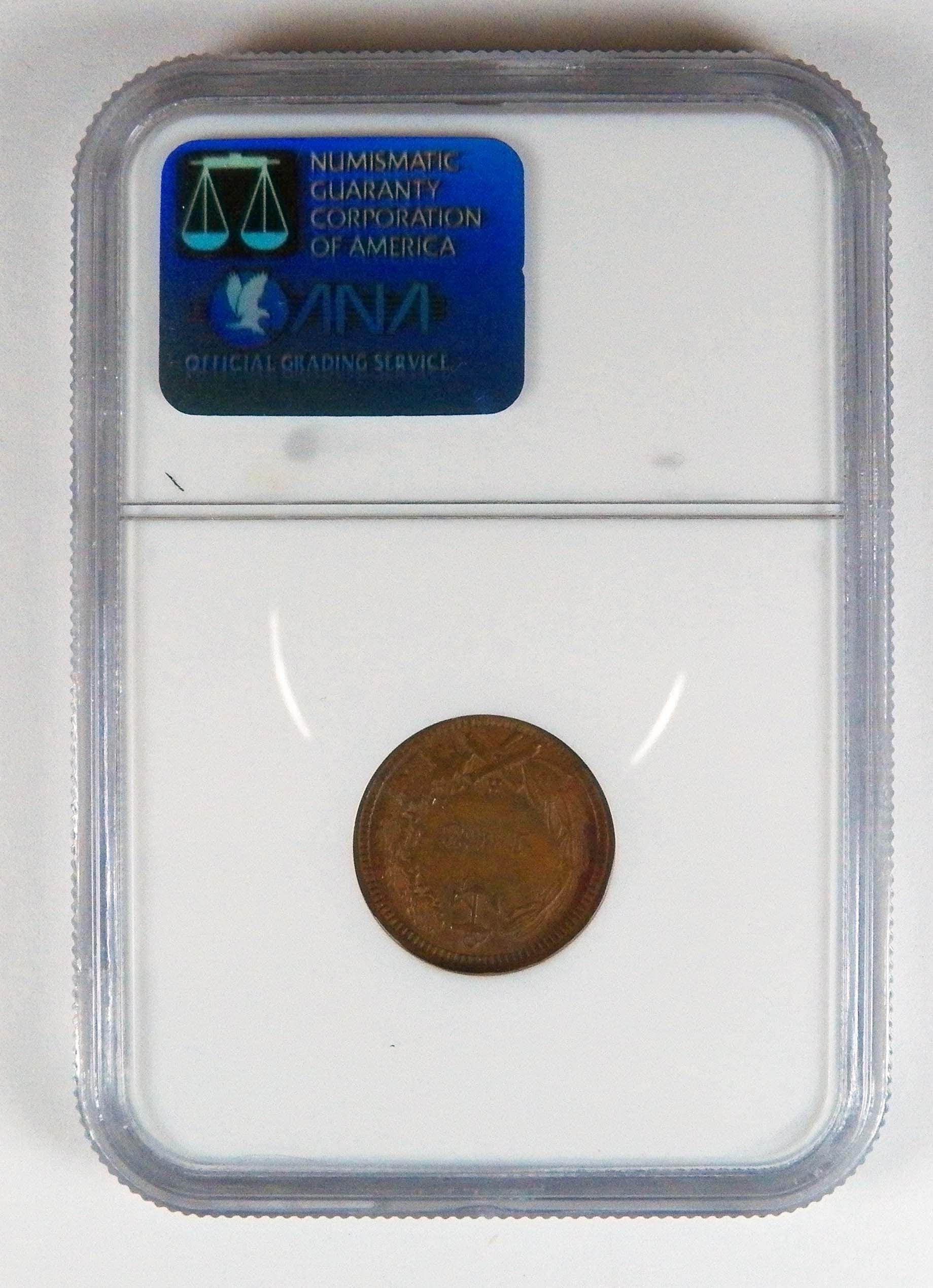1863 Civil War Token, Little Monitor, NGC MS63 BN. Clasificado en ...