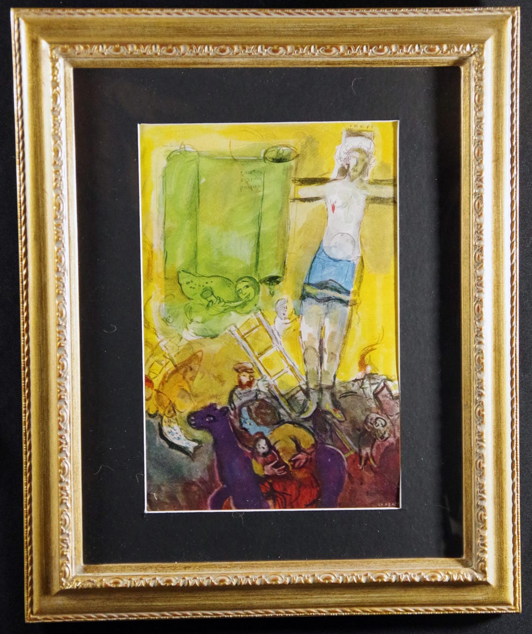 Marc Chagall, Color Print, 1947, Matted and Framed, COA, Title the ...