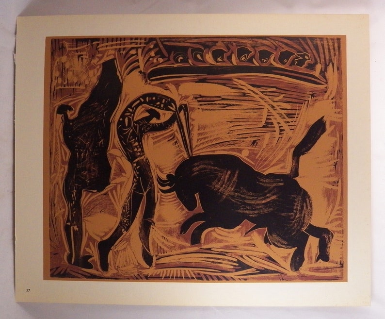 Pablo Picasso Linoleum Cuts 1962 Grabados Al Linoleo - Etsy