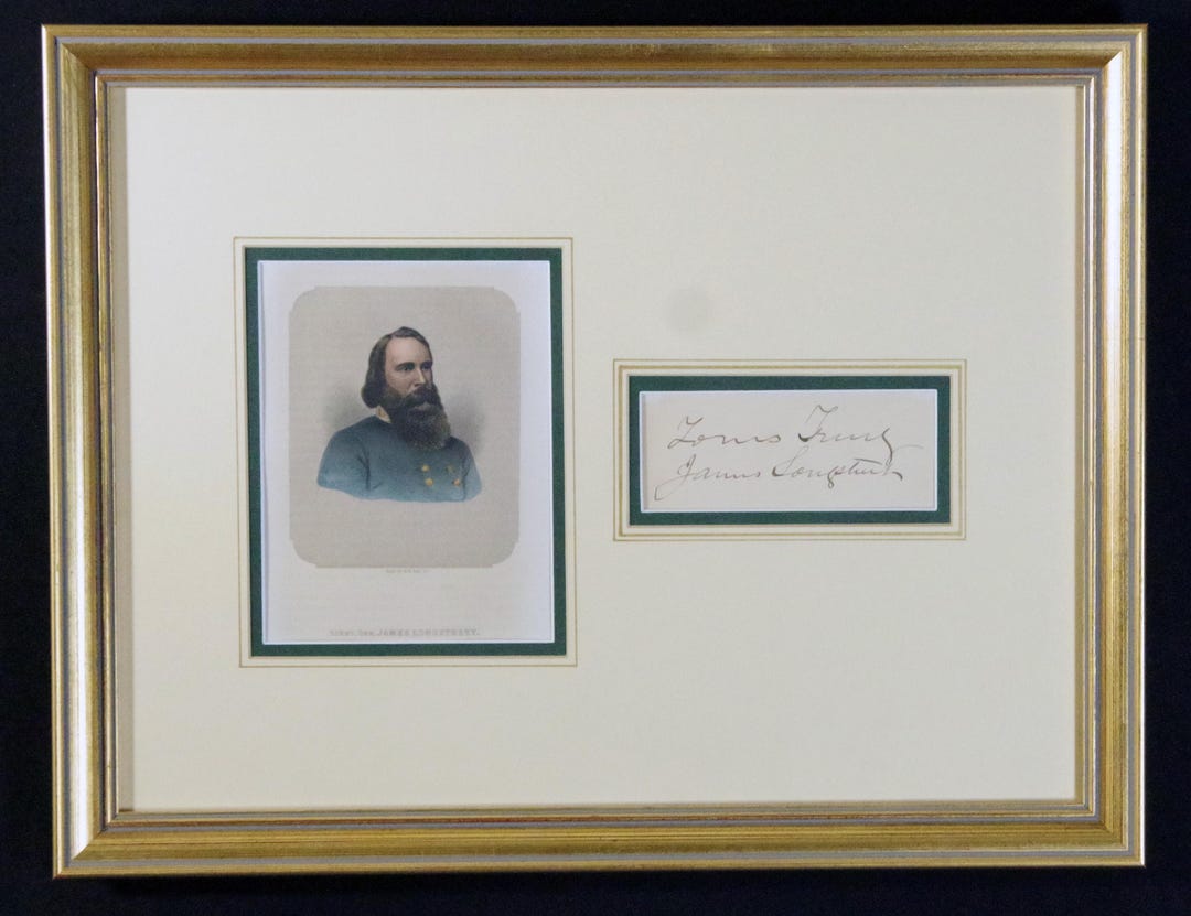 James Longstreet, Confederate General, Autograph, Clip Signature ...
