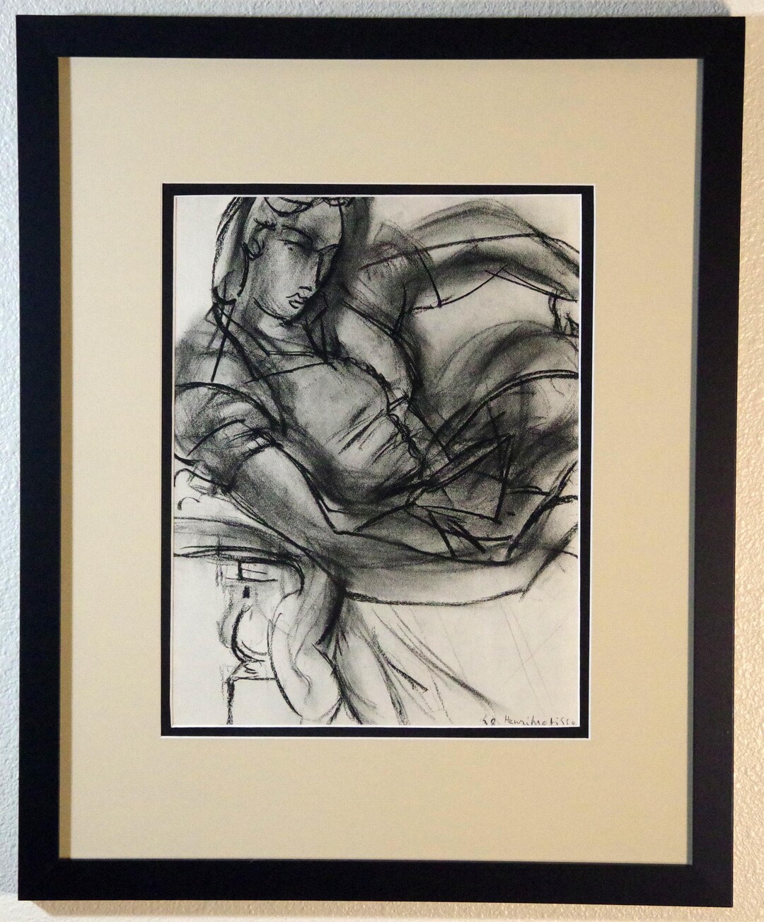 Henri Matisse, 1933 Heliogravure, Etching, A Sitting Woman, Matted ...