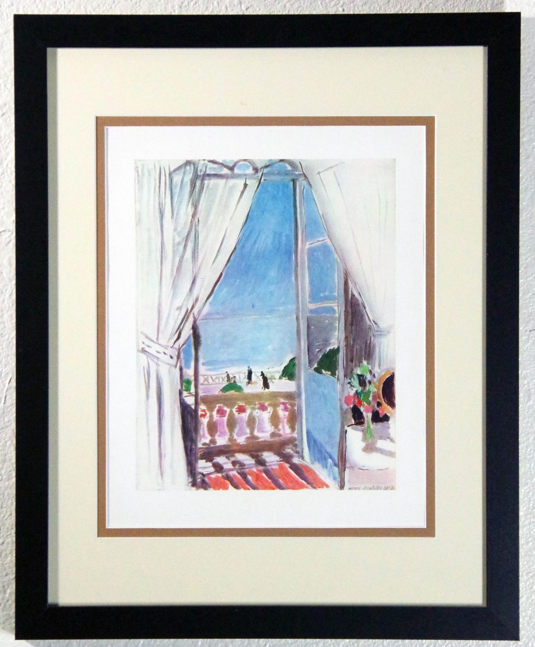 Henri Matisse, 1939 Colored Heliogravure, Window in Nice, Matted ...