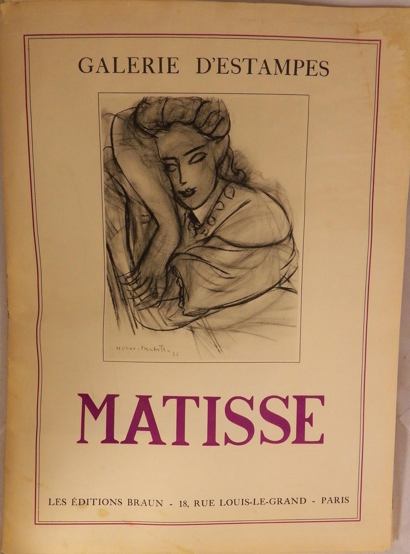 Henri Matisse, Lithograph, Signed in Plate, 1923, Woman With Guitar ...