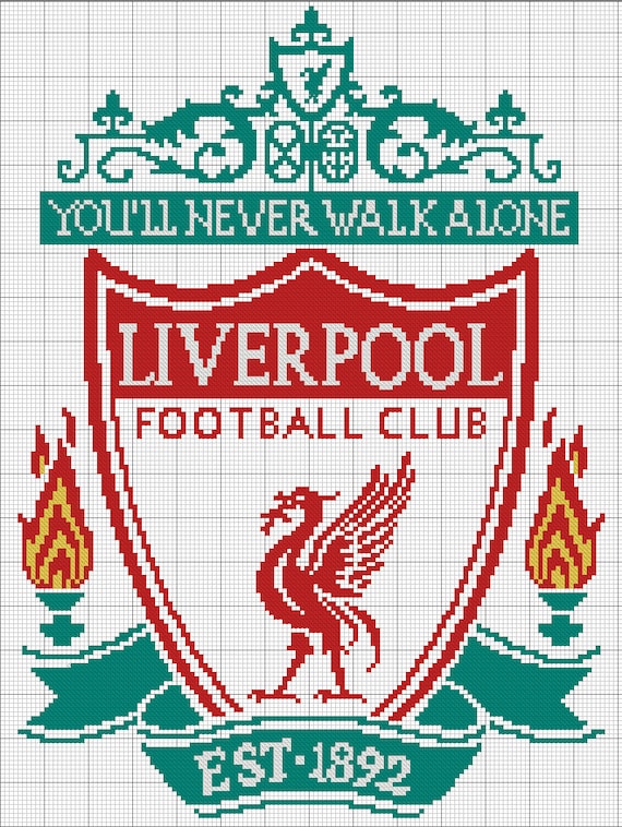 Liverpool Crest PATTERN ONLY - Etsy Norway
