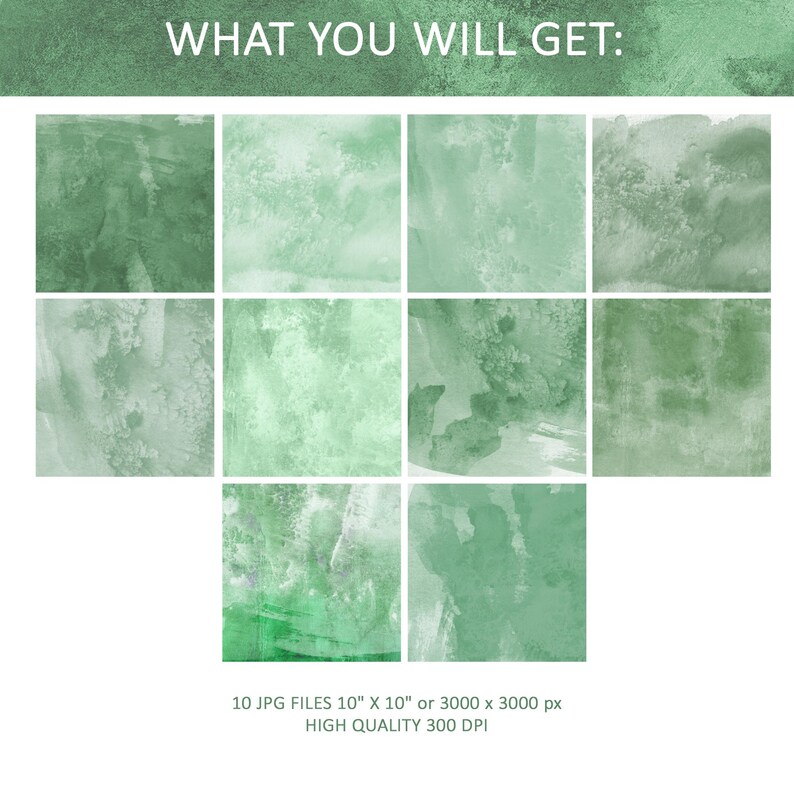 Sage Green Watercolor Backgrounds for Branding, Quotes & Digital ...