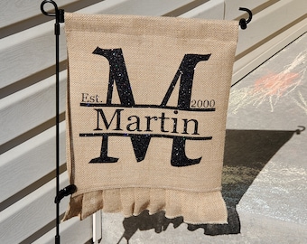 Burlap Garden Flag - Etsy