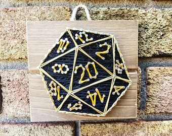 String Art D20 Geometric Icosahedron Dice for Dungeons and - Etsy