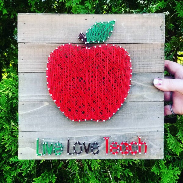 Apple String Art - Etsy