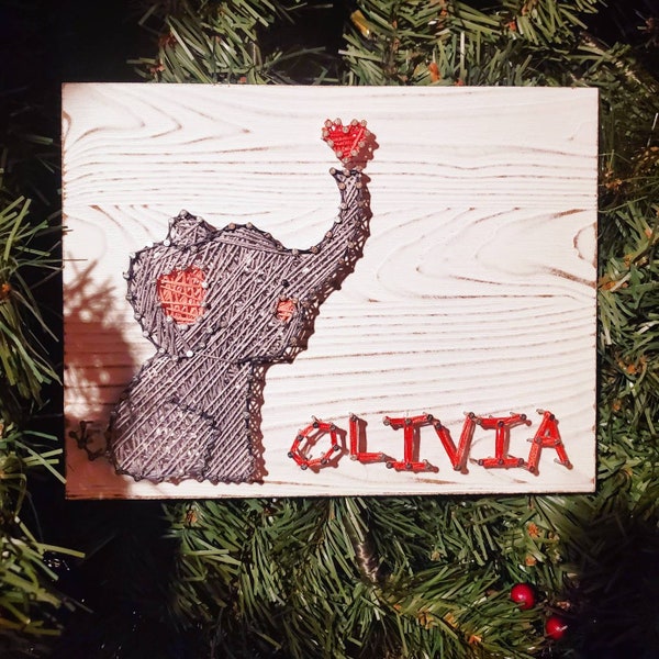 Elephant String Art - Etsy