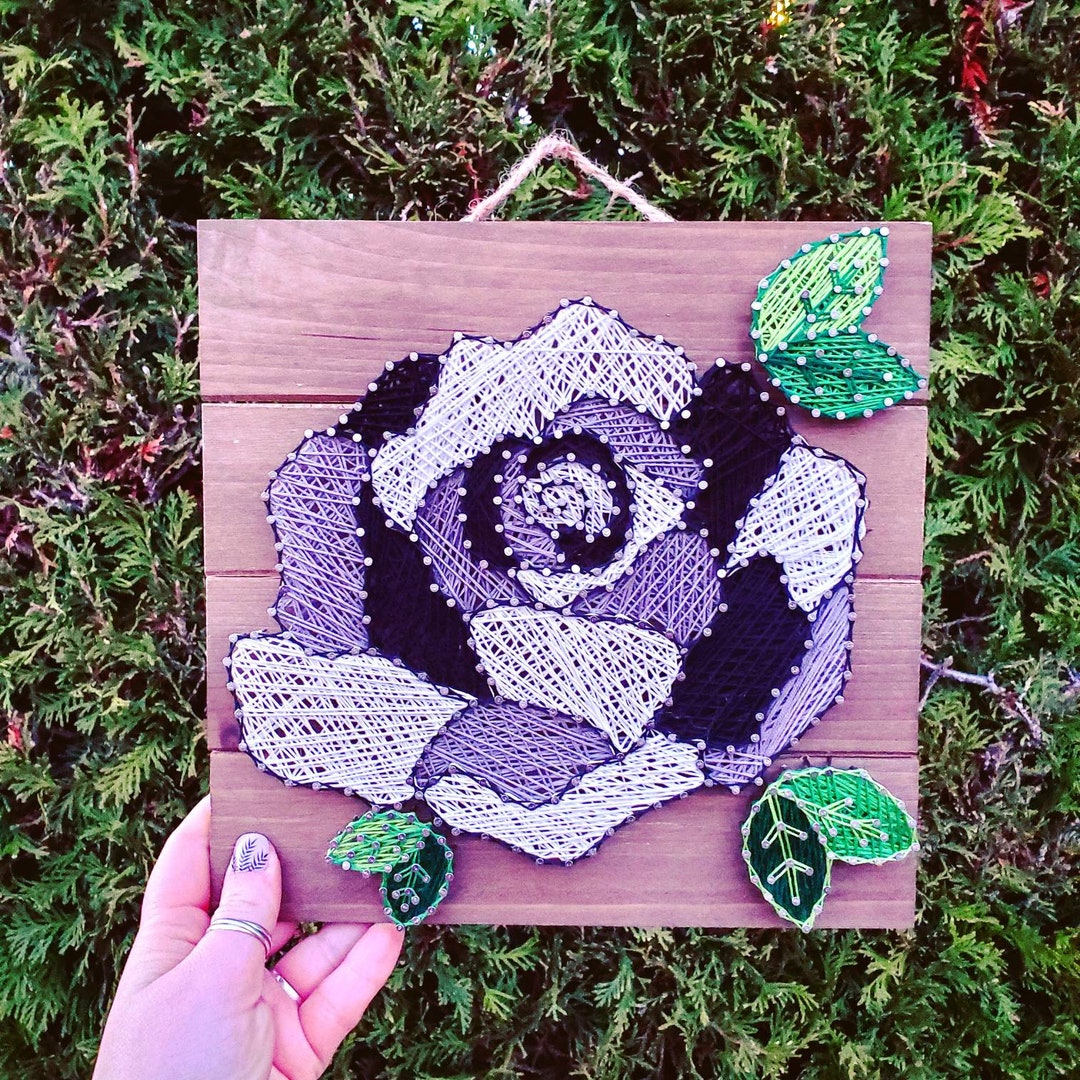 Rose String Art - Etsy
