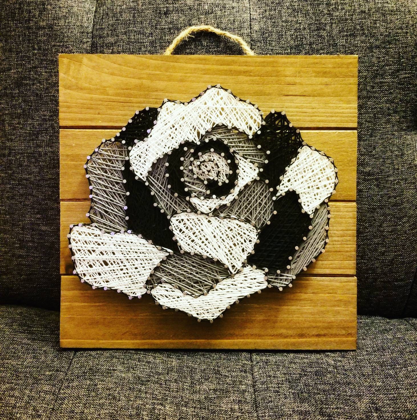 Rose String Art - Etsy