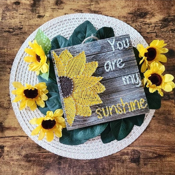 Sunflower String Art - Etsy