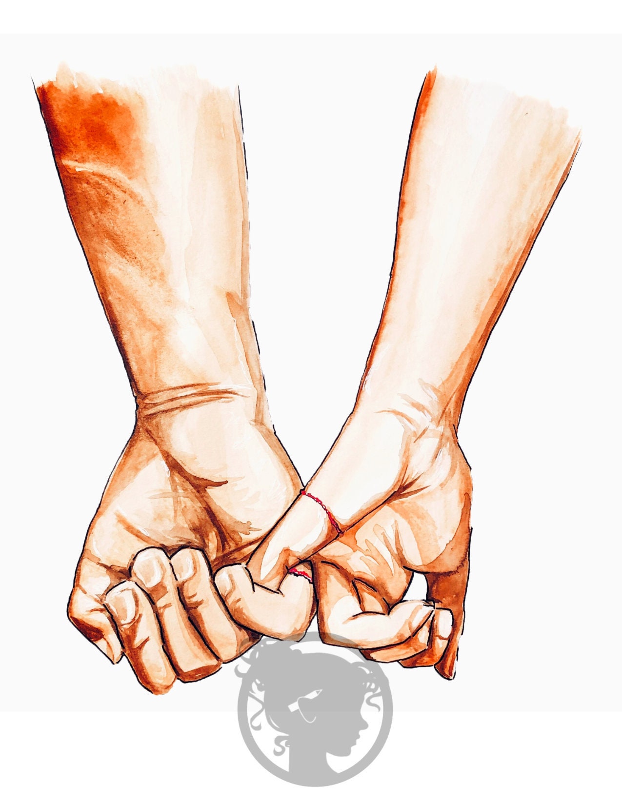 Pinky Promise Art Print Etsy