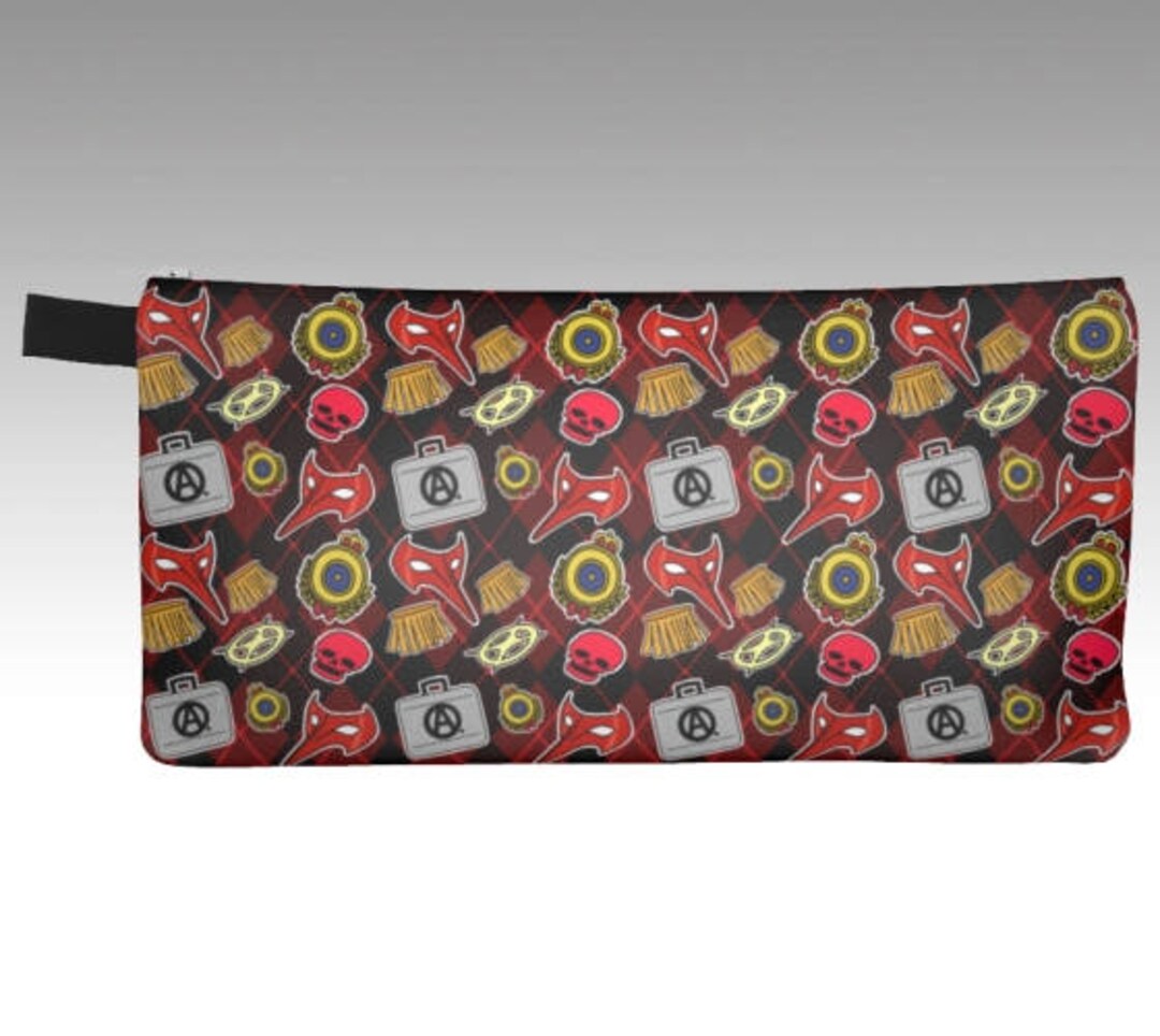 Persona 5 Akechi Goro Pencil Case P5 Crow Bag Pouch Persona Stationary ...