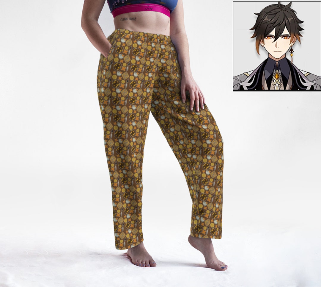 Genshin Impact Zhongli Lounge Pants Genshin Clothing Etsy