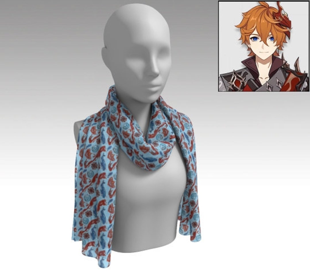 Genshin Impact Childe Tartaglia Scarf Genshin Clothing Accessory - Etsy
