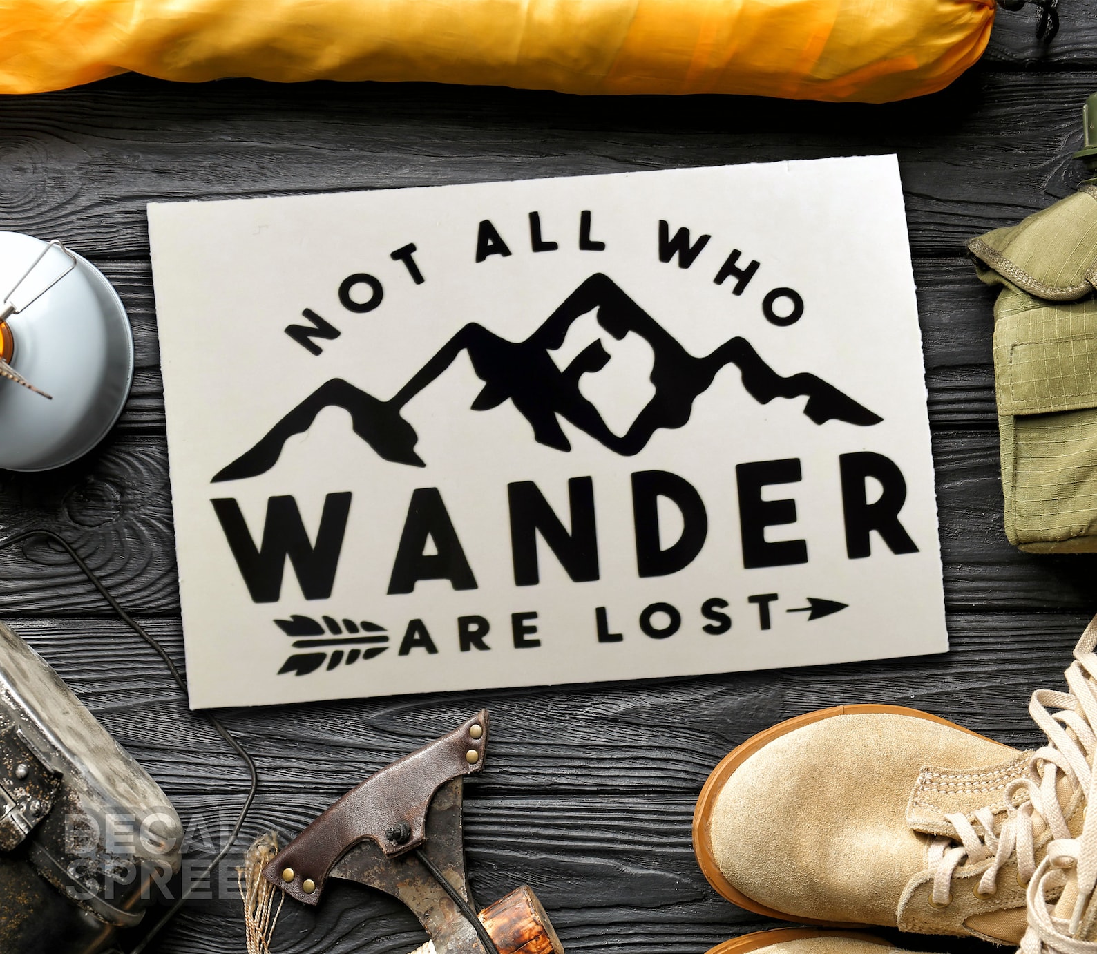 DECAL wander Vinyl Decal Adventure Decal Mountain Decal - Etsy