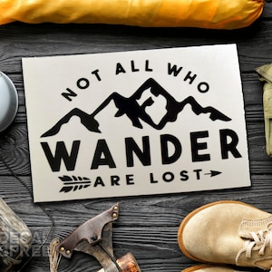 DECAL [wander] Vinyl Decal | Adventure Decal | Mountain Decal | Car ...