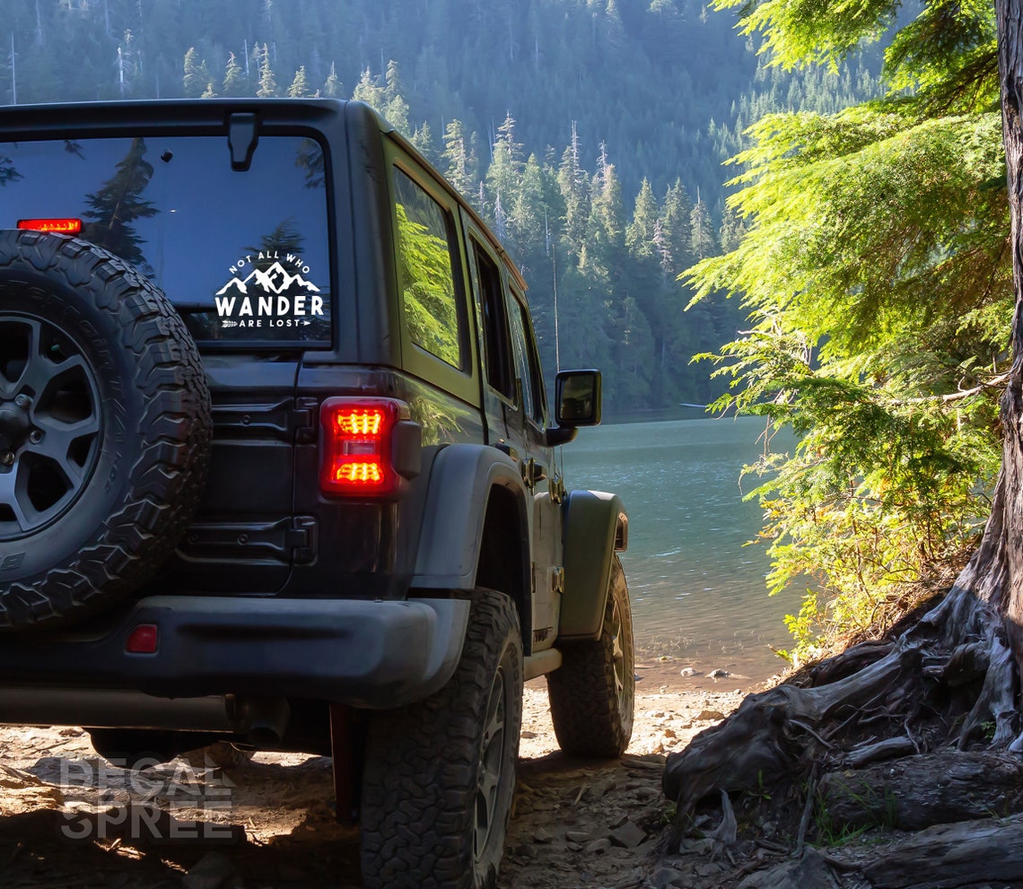 DECAL [wander] Vinyl Decal | Adventure Decal | Mountain Decal | Car ...