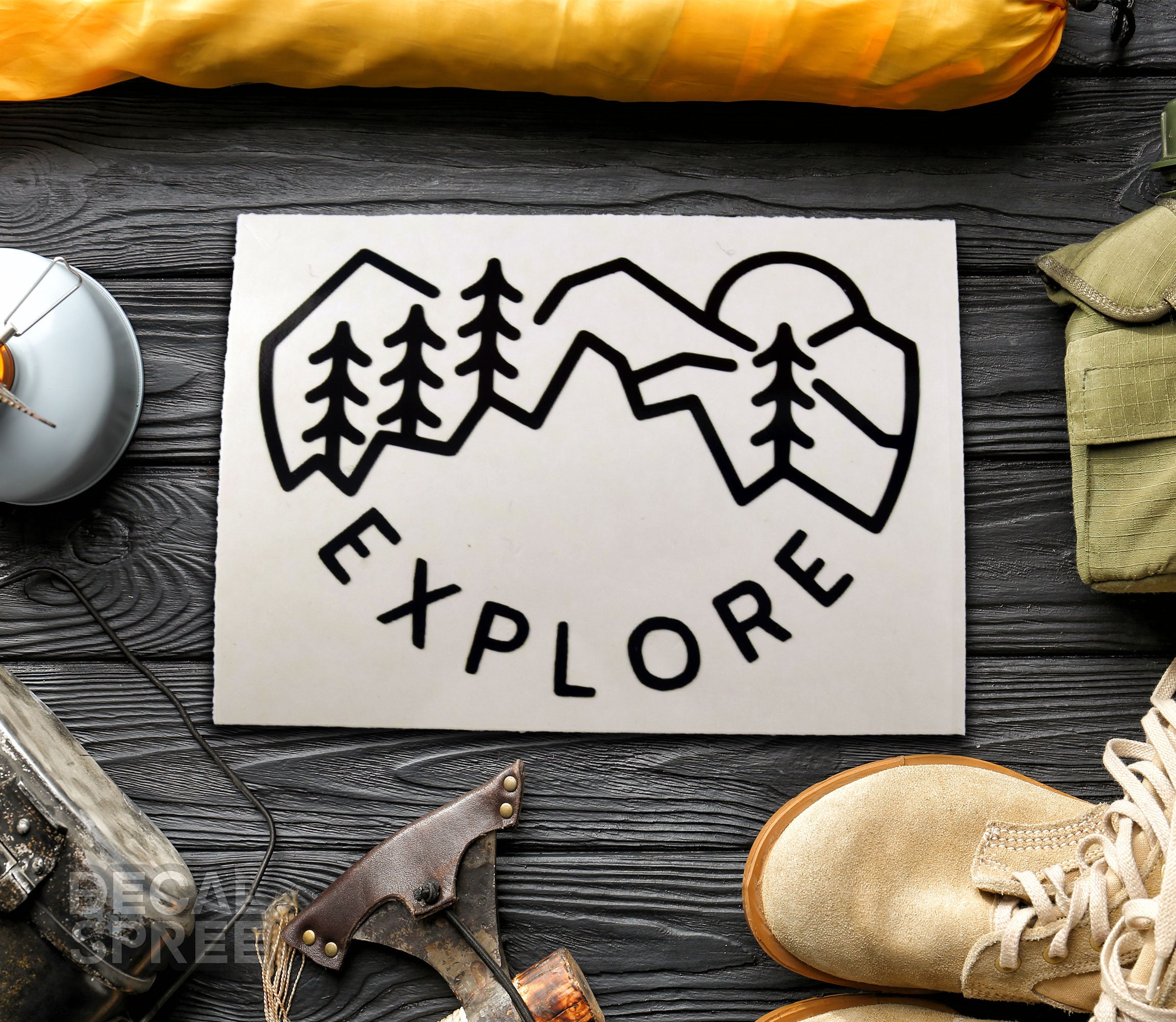 DECAL explore II Vinyl Decal Nature Decal Adventure - Etsy