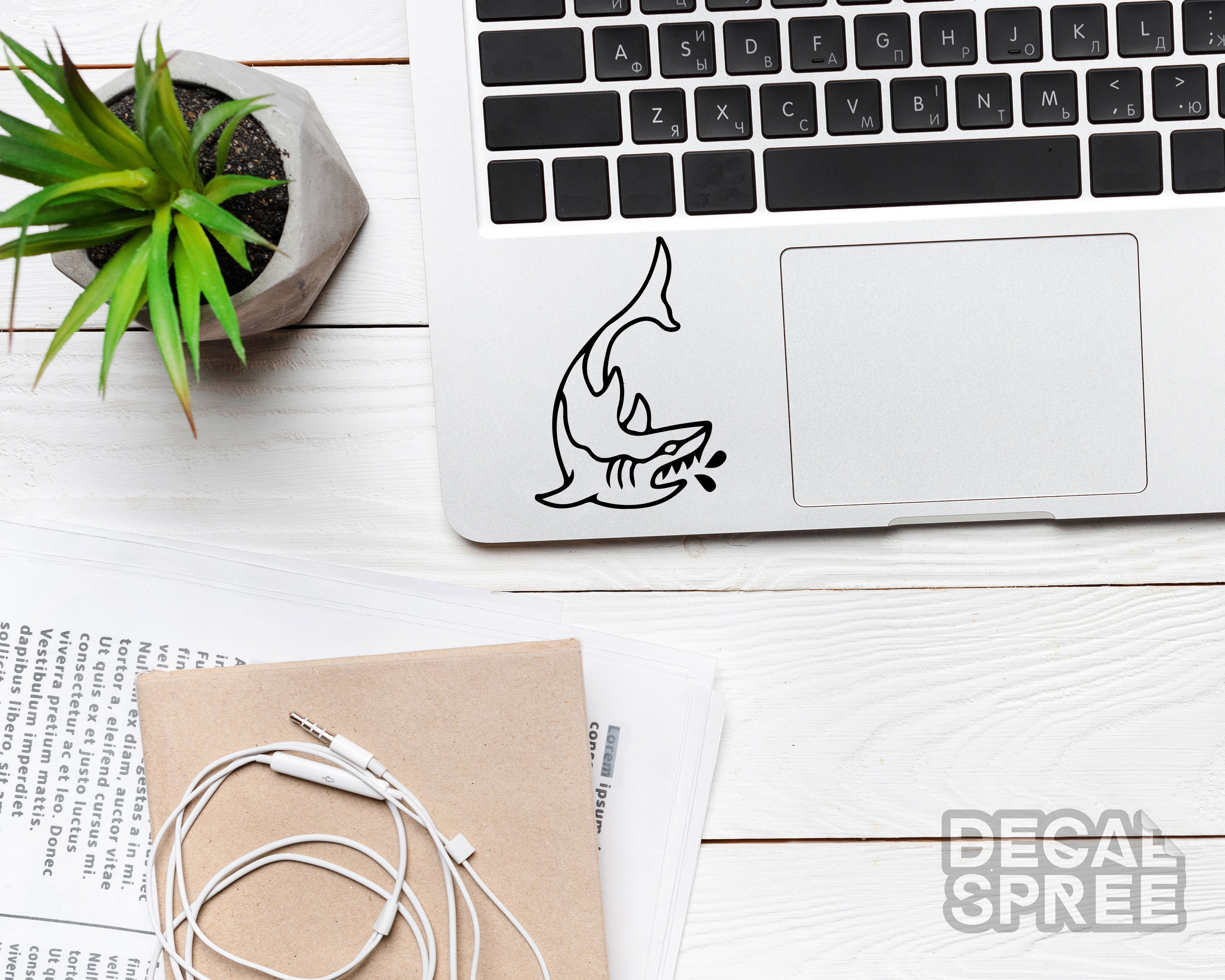 DECAL shark Attack Vinyl Decal Tattoo Decal Shark Decal - Etsy