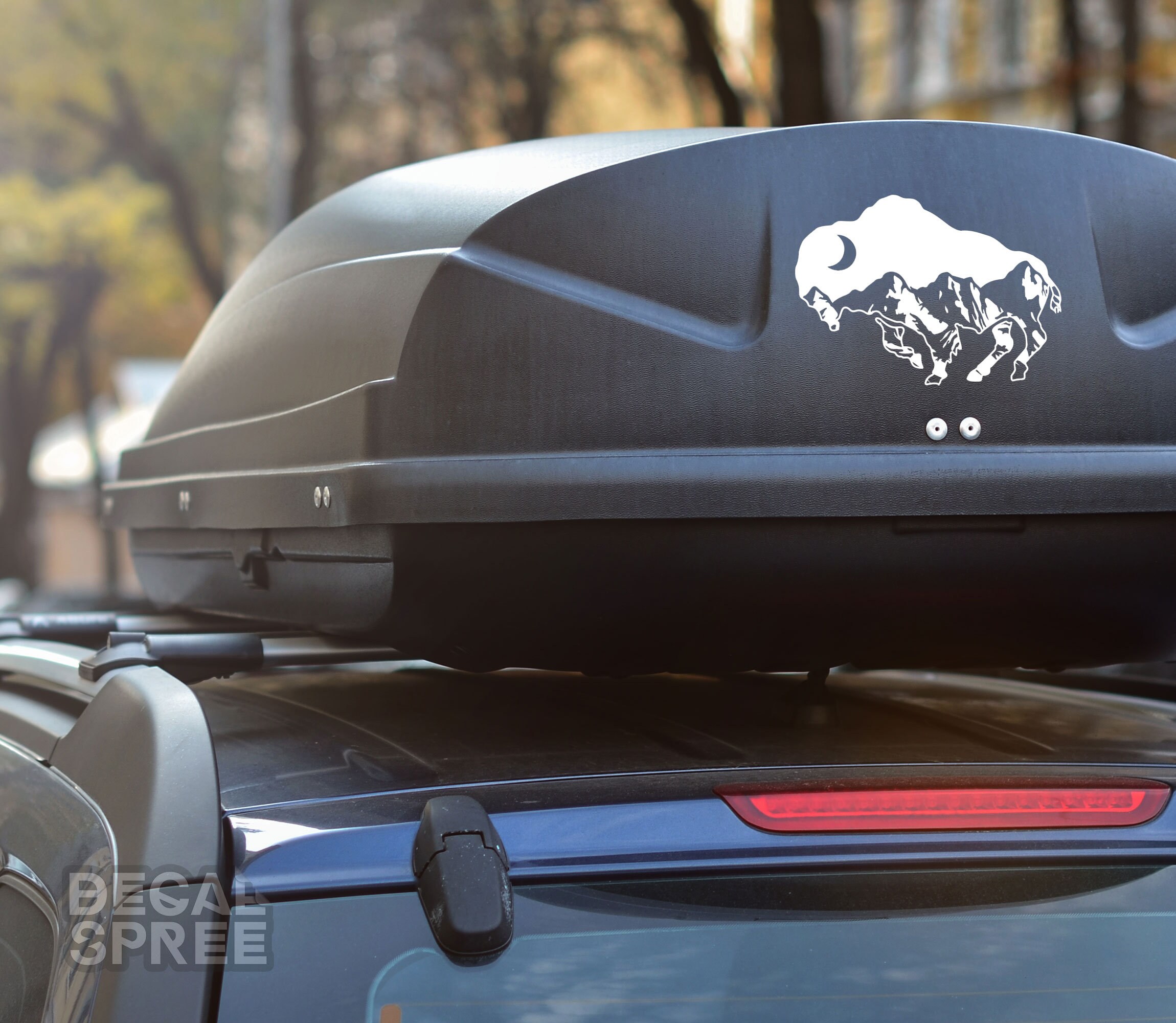 DECAL mountain Bison Vinyl Decal Mountain Decal Bison | Etsy