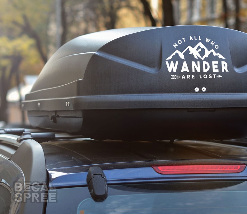 DECAL [wander] Vinyl Decal | Adventure Decal | Mountain Decal | Car ...
