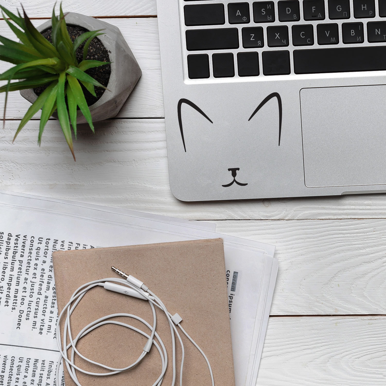 DECAL cat Ears & Nose Vinyl Decal Cat Decal Pet Decal - Etsy