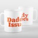 Daddy Issues Logo RED Design Organic UNISEX T-shirt - Etsy