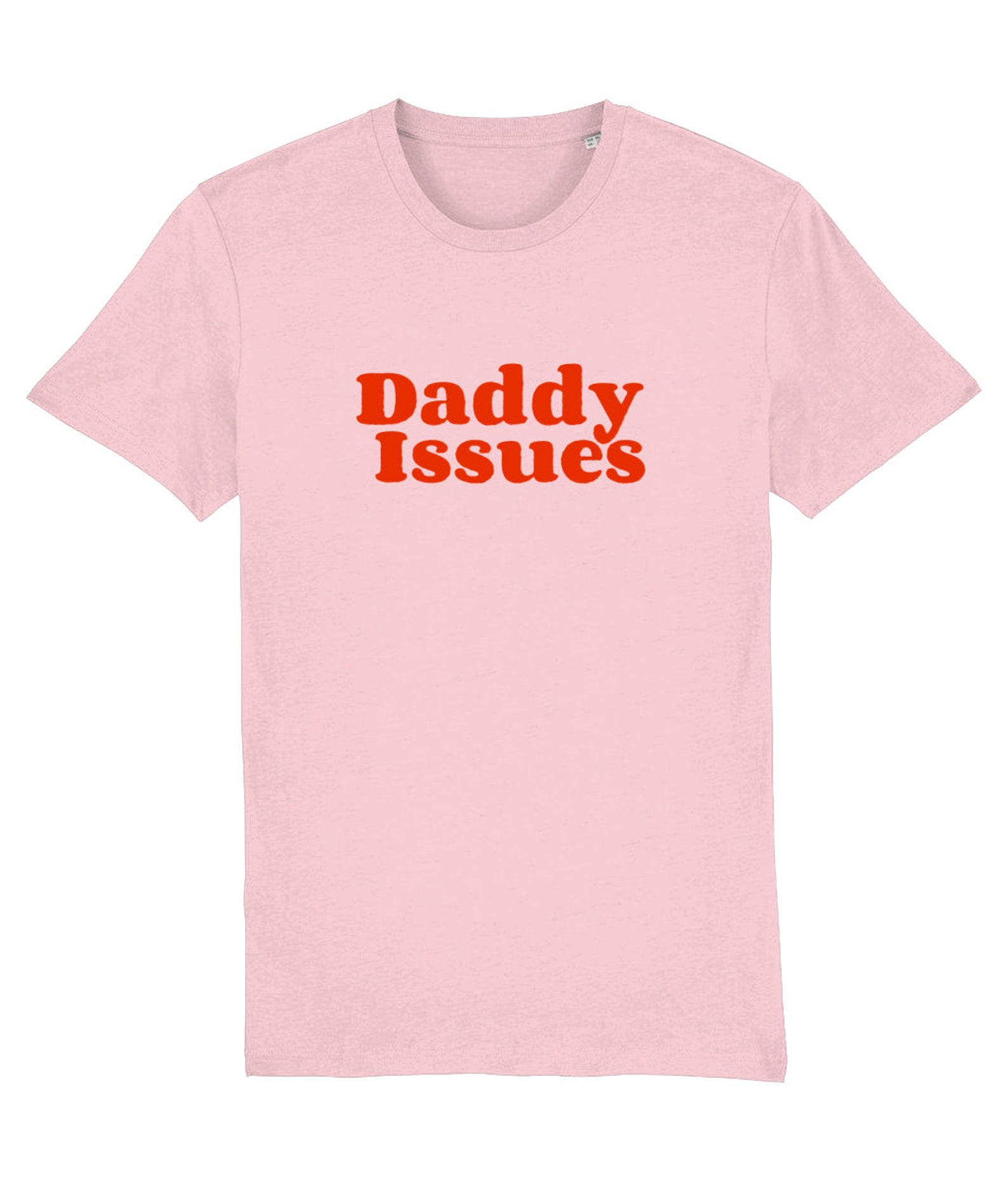 Daddy Issues Logo - RED Design - Organic UNISEX T-shirt - Etsy