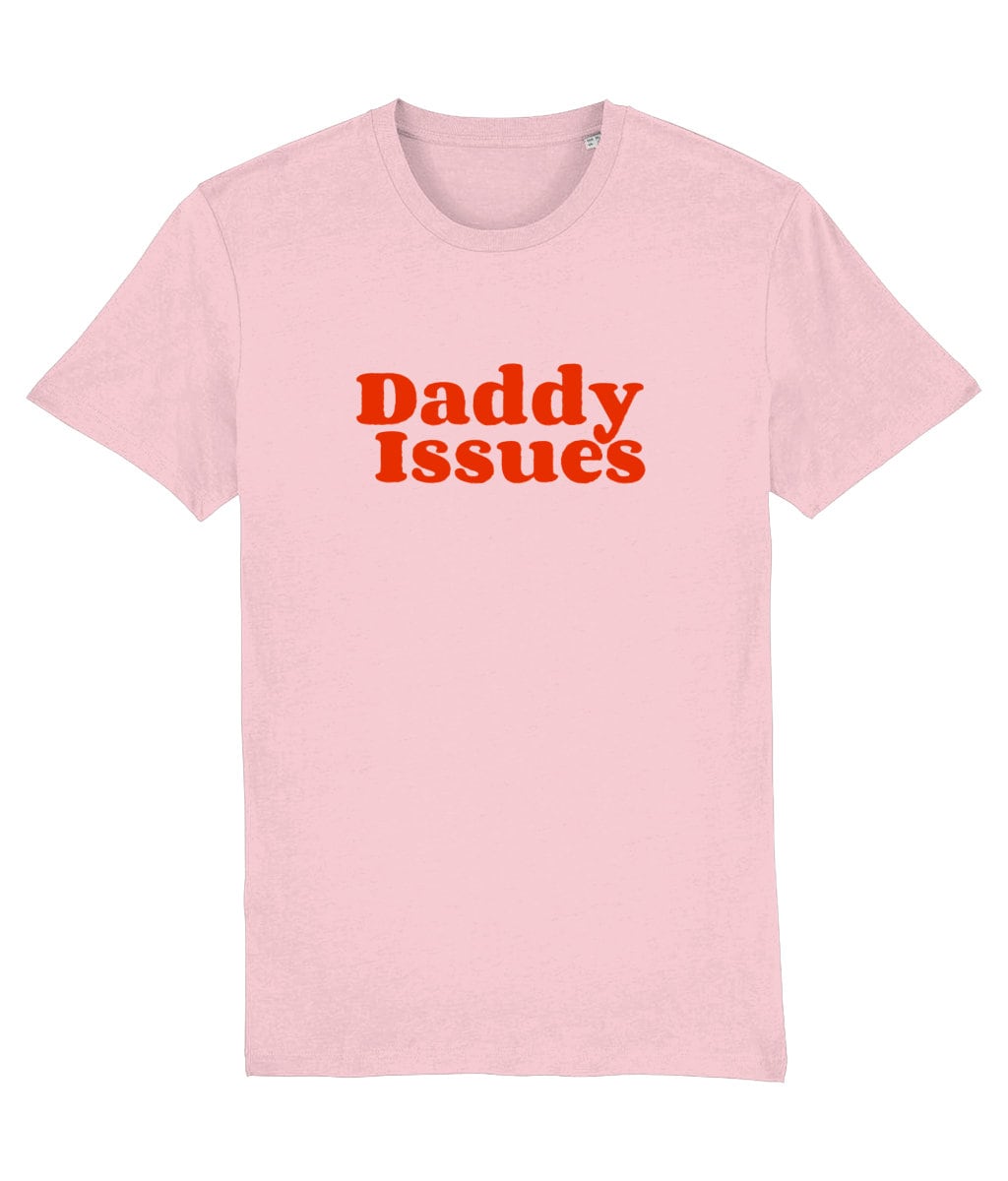 Daddy Issues Logo - RED Design - Organic UNISEX T-shirt - Etsy
