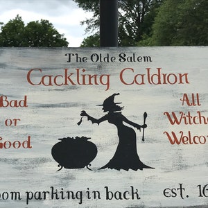 Witch Signs Salem Witch Signs Halloween Signs Salem Signs - Etsy