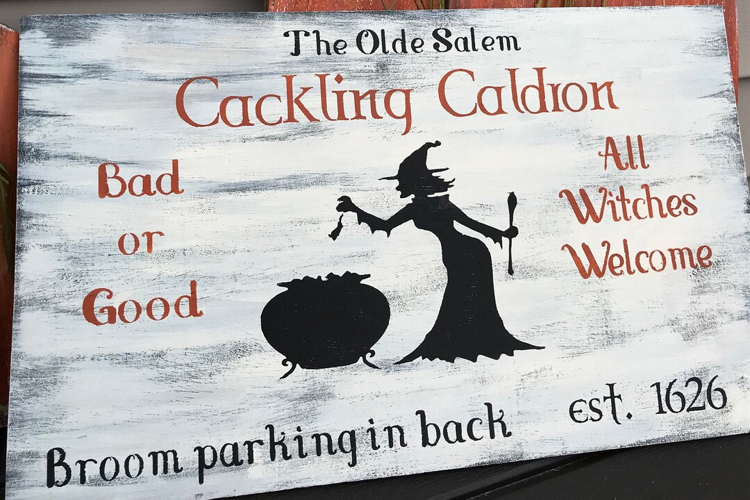Witch Signs Salem Witch Signs Halloween Signs Salem Signs - Etsy