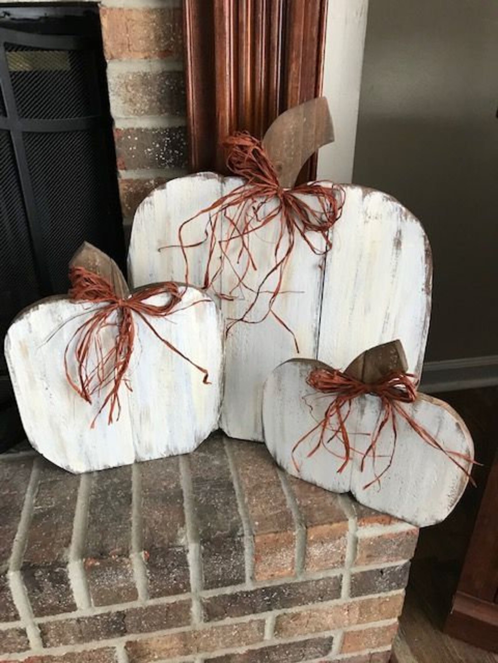 RUSTIC Pumpkinswhite Rustic Pumpkins Primitive Pumpkins - Etsy