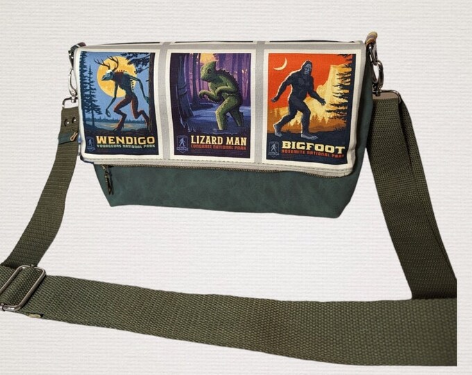Cryptid Card Crossbody Bag With Adjustable Strap - Etsy
